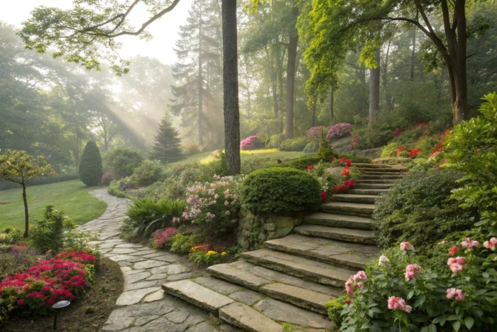 20+ Creative Hillside Steps Ideas for Your Garden