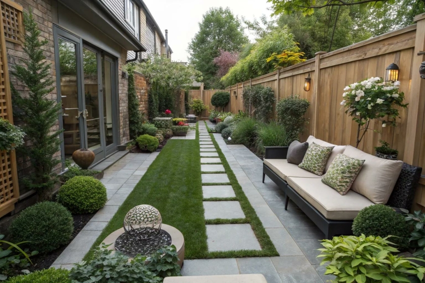 16+ Creative Ideas for a Long Narrow Backyard