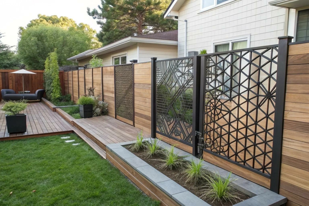17+ Stylish Modern Rebar Fence Ideas