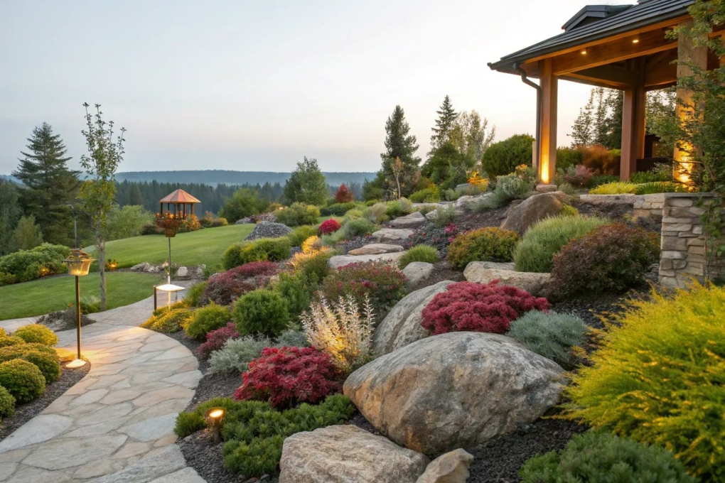 18+ Inspiring Mound Landscaping Ideas