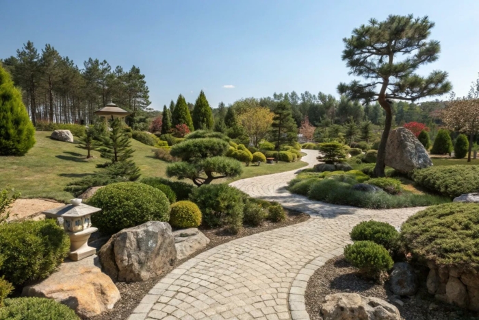 18+ Inspiring Pine Tree Landscape Ideas