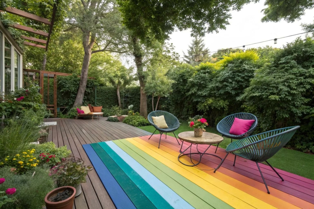 16+ Vibrant Multi-Color Deck Ideas for Your Home