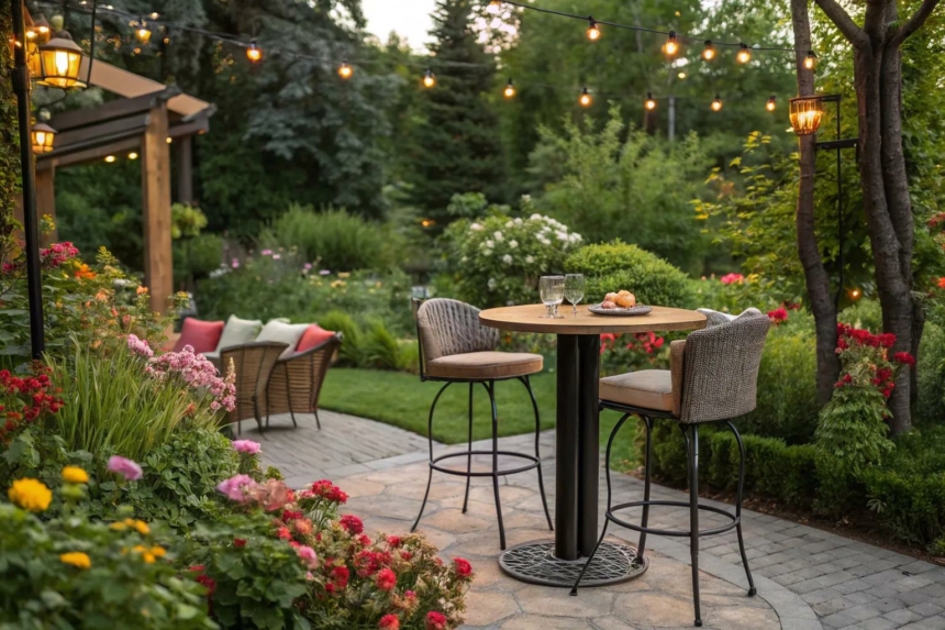 15+ Inspiring Outdoor Bar Table Ideas for Your Patio
