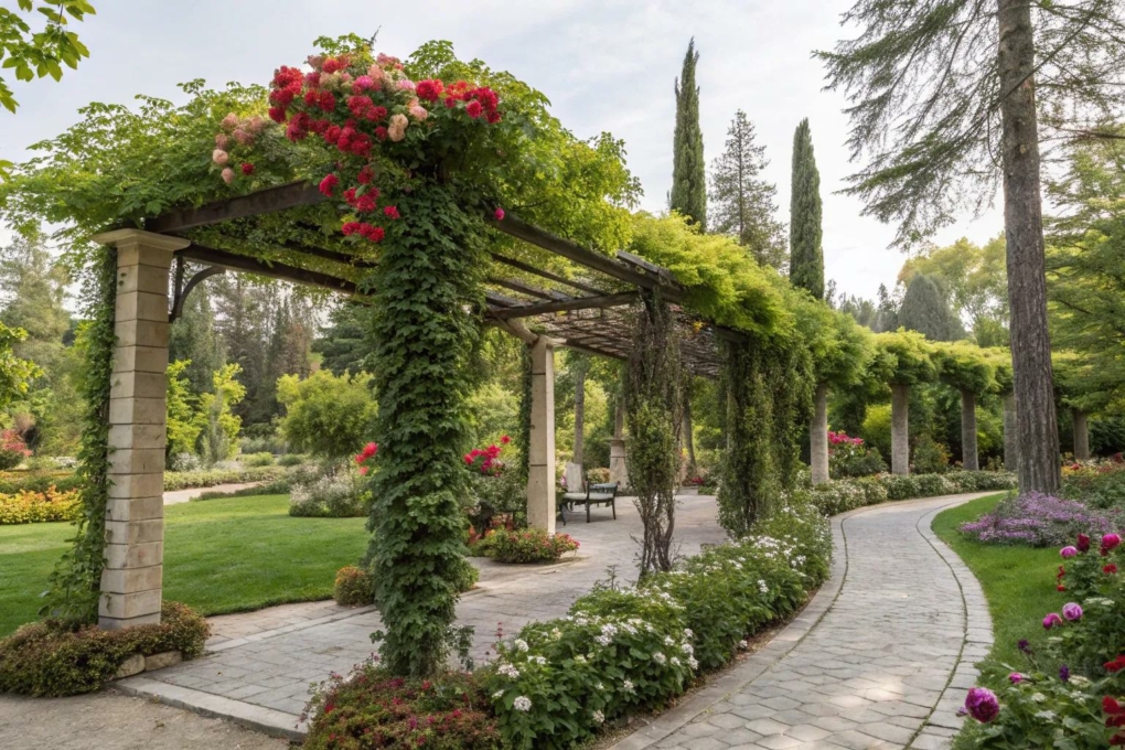 15+ Beautiful Climbing Roses Trellis Ideas