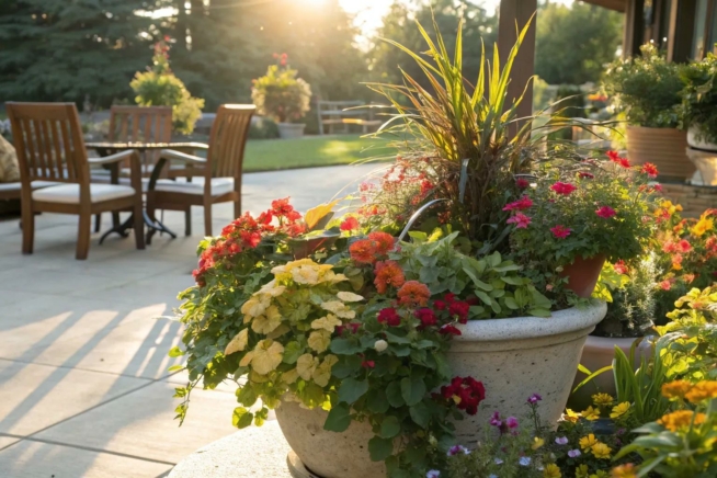 20+ Inspiring Large Container Garden Ideas
