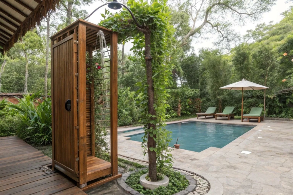 12+ Creative Outdoor Pool Wall Decor Ideas