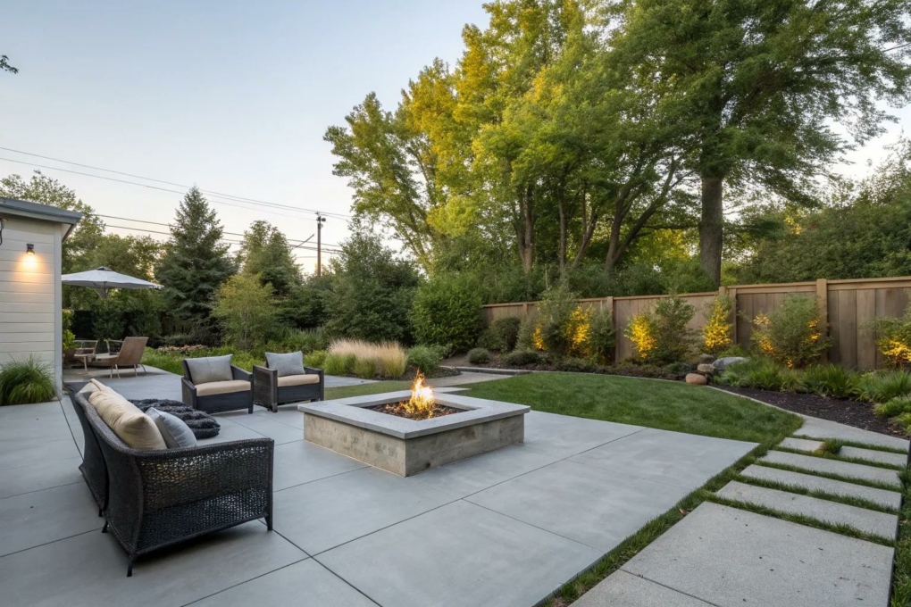 19+ Stunning Stained Concrete Patio Ideas