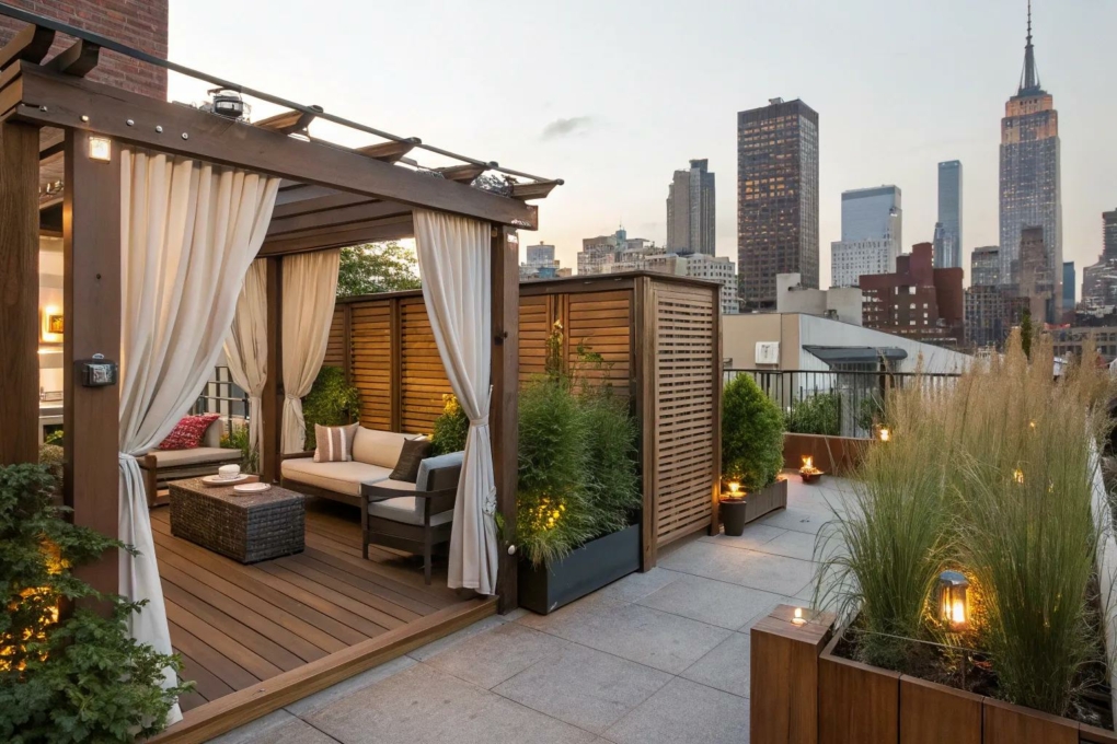 19+ Smart Rooftop Deck Privacy Ideas