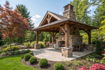19+ Inspiring Rustic Backyard Pavilion Ideas