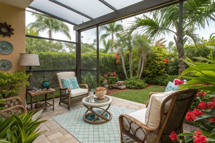 9+ Stylish Screened Patio Ideas for Florida Homes