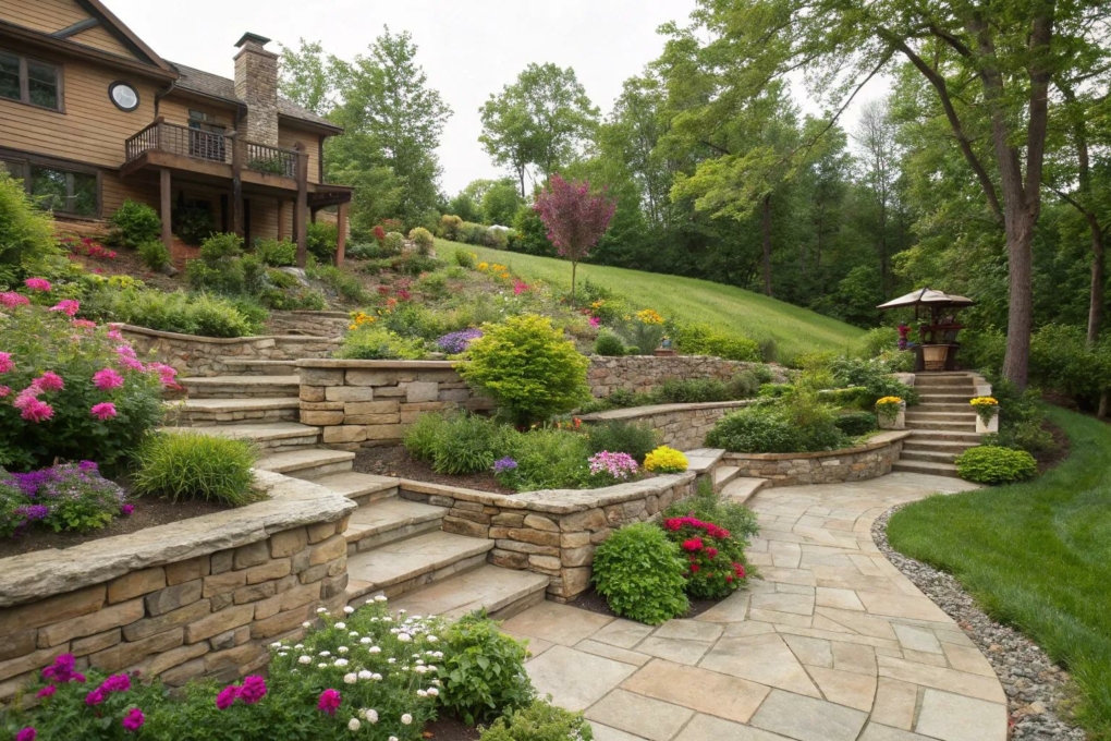 16+ Inspiring Slope Landscape Ideas for Your Yard