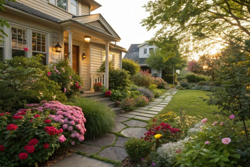 16+ Charming Small Front Yard Ideas for Townhouses