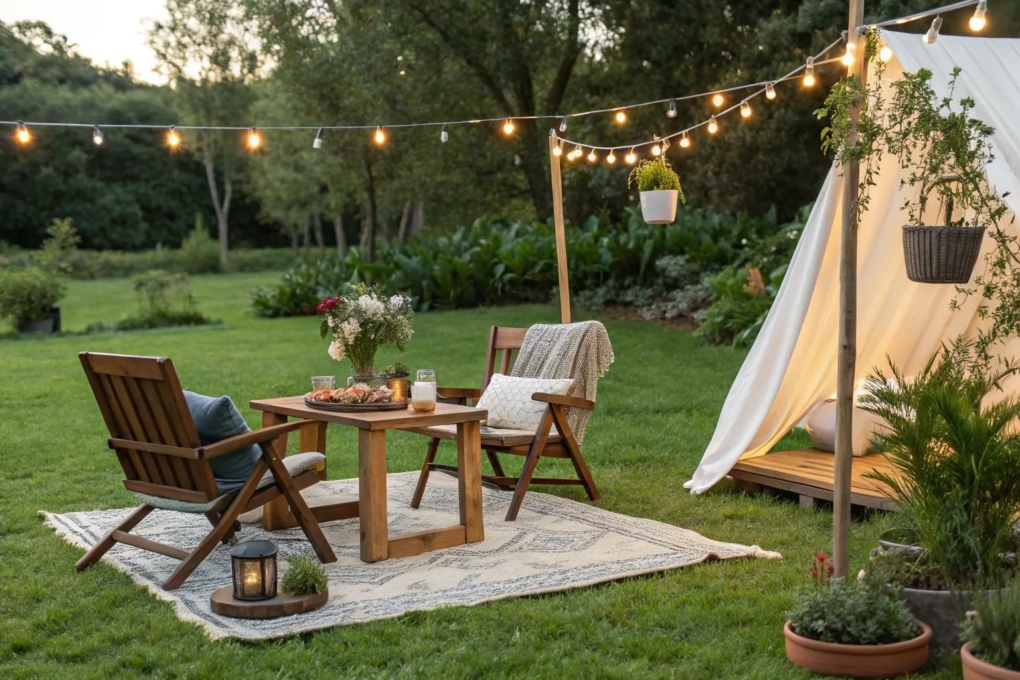 19+ Creative Temporary Patio Ideas on Grass