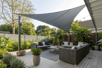 17+ Creative Triangle Sun Shade Ideas for Your Home