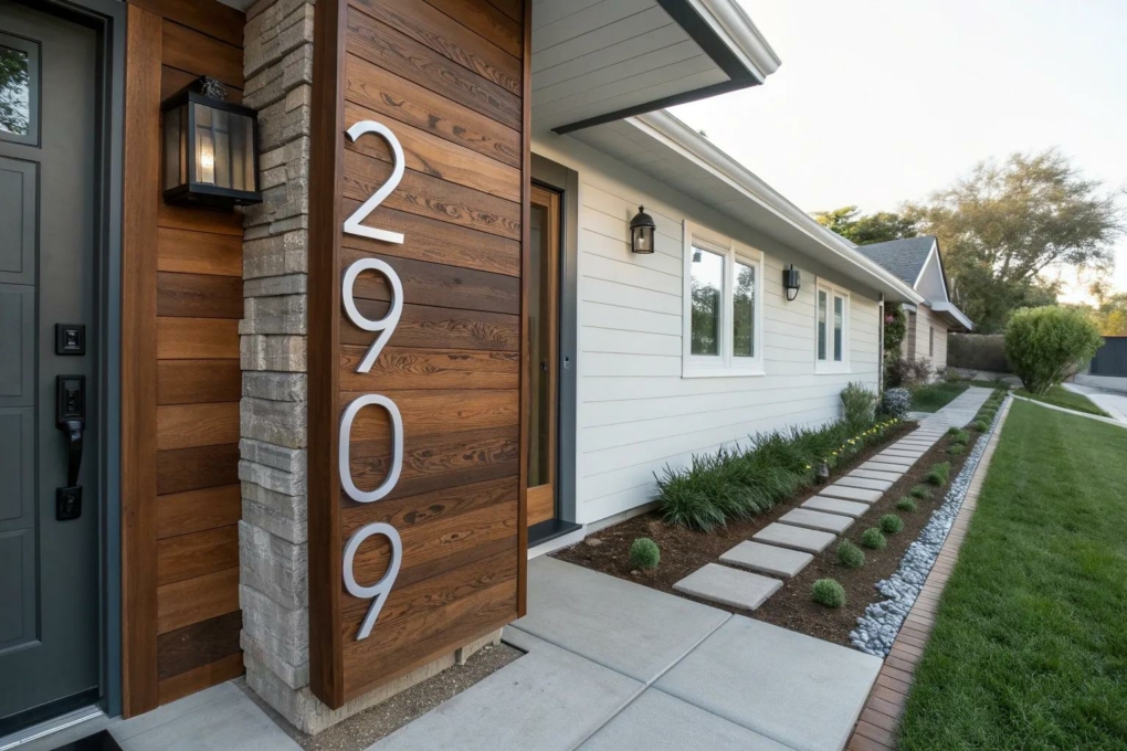 15+ Creative House Number Yard Sign Ideas