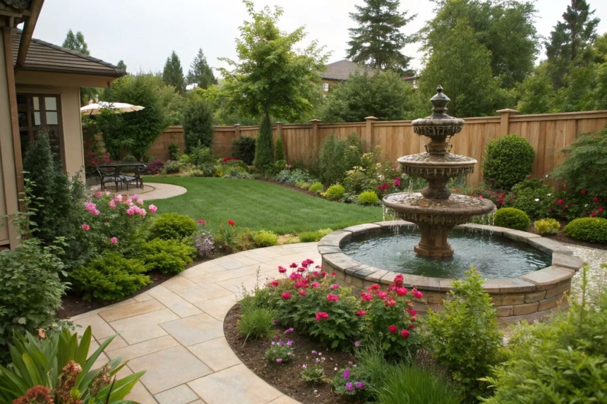 14+ Inspiring Water Fountain Landscaping Ideas