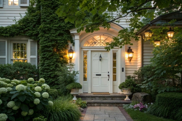 15+ Stylish Portico Over Front Door Ideas