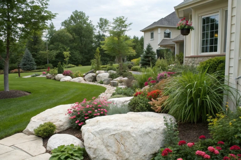 20+ Creative Rip Rap Rock Landscaping Ideas