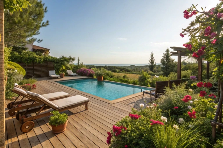 5+ Inspiring Small Backyard Pool Deck Ideas