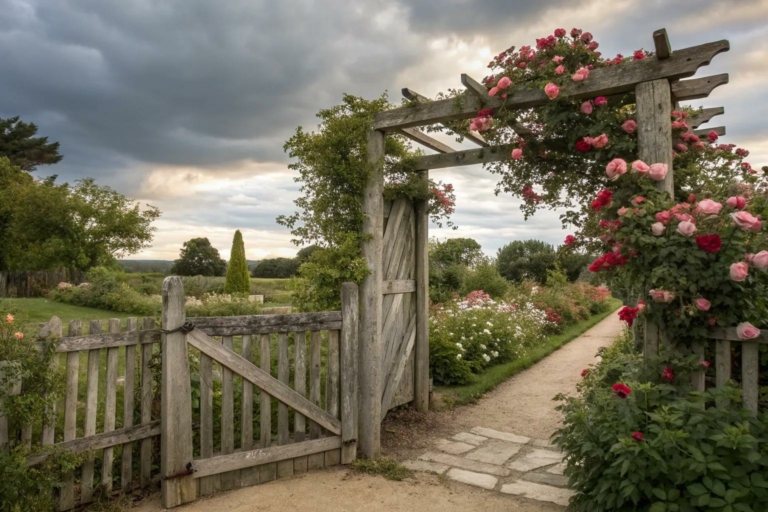 14+ Charming Arched Garden Gate Ideas