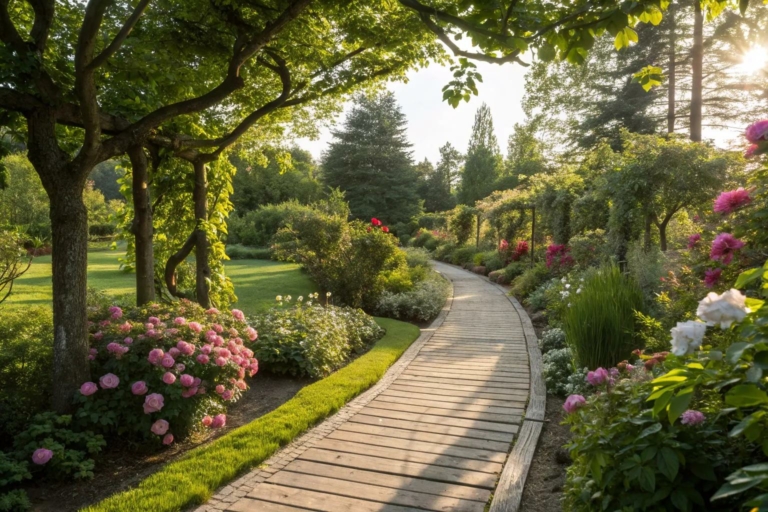 18+ Inspiring Wooden Pathway Ideas for Your Garden