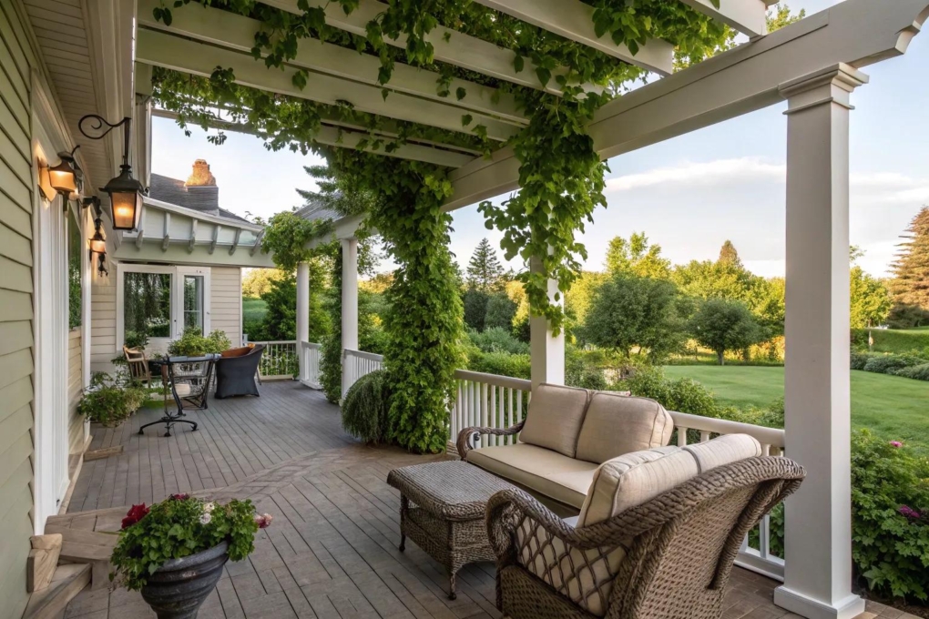 16+ Charming Farmhouse Pergola Ideas
