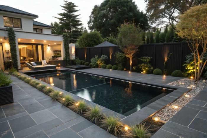 18+ Stunning Black Pool Tile Ideas for Your Oasis