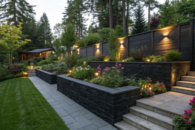 13+ Stylish Poured Concrete Retaining Wall Ideas