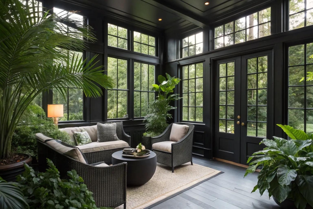 18+ Stunning Black Sunroom Ideas to Inspire You