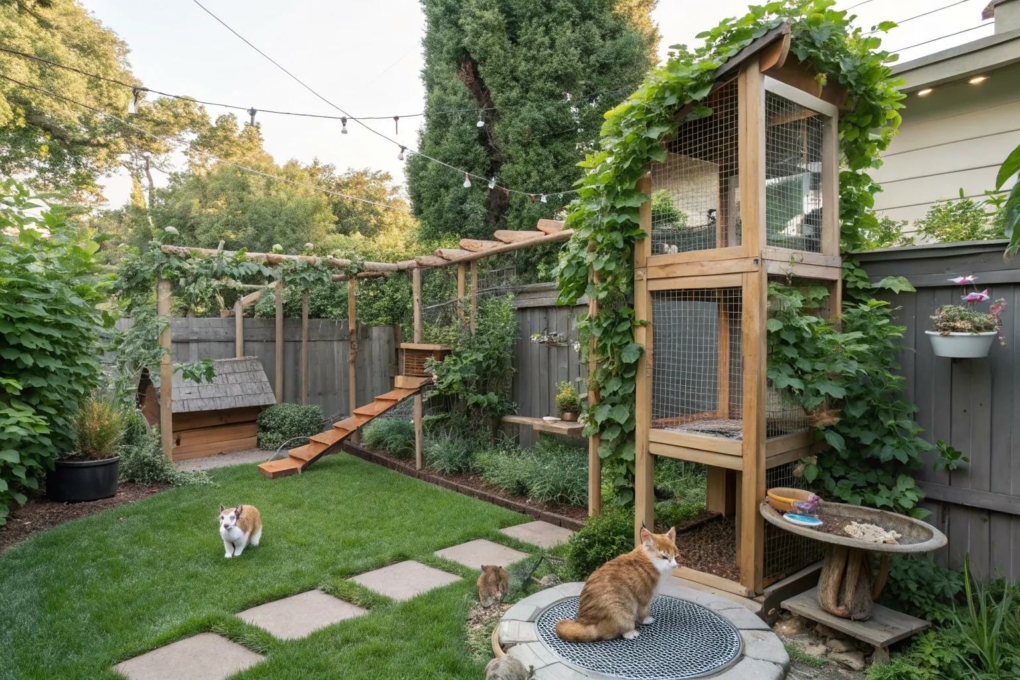 17+ Creative Cat Garden Ideas for Your Feline Friend