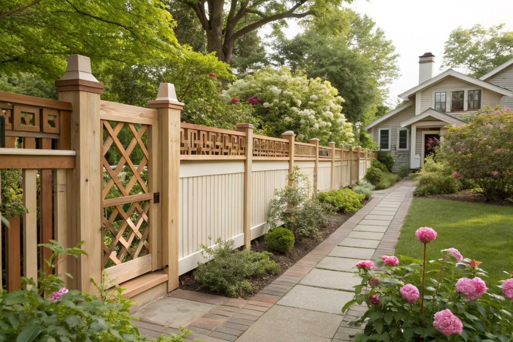 18+ Inspiring Craftsman Style Fence Design Ideas