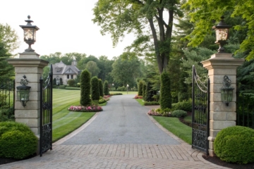 16+ Inspiring Driveway Entrance Post Ideas