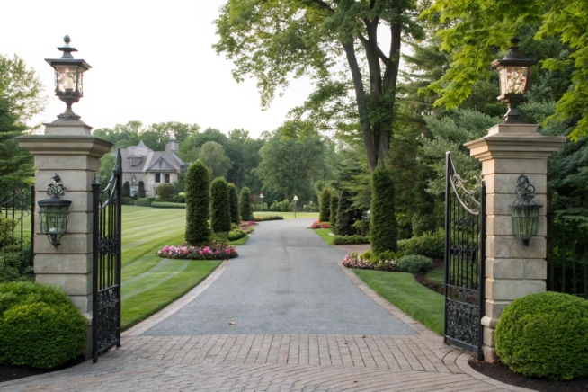 17+ Charming Rural Driveway Entrance Ideas
