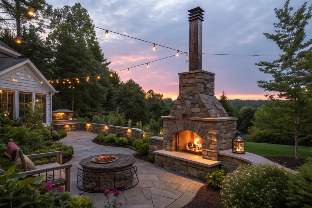 20+ Inspiring Fire Pit with Chimney Ideas
