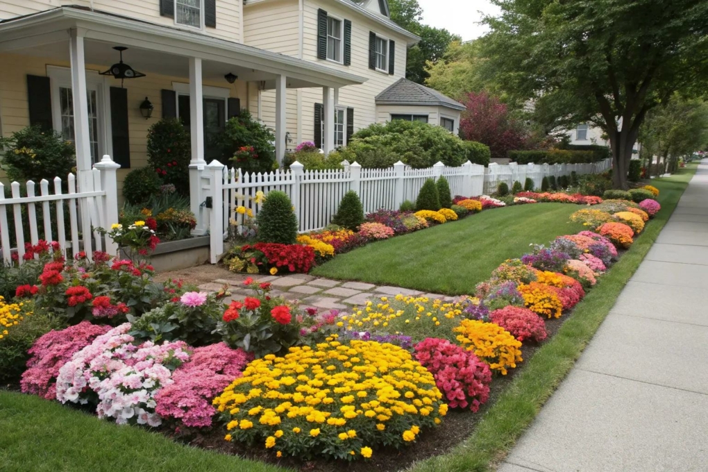 15+ Creative Flower Bed Faux Blooms for Your Front Yard
