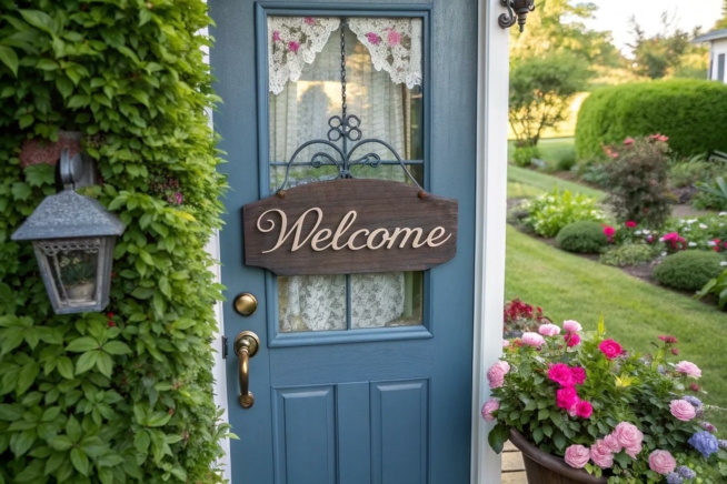 13+ Charming Cottage Front Door Ideas