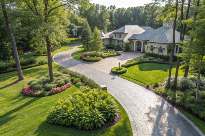18+ Creative Shared Driveway Divider Ideas