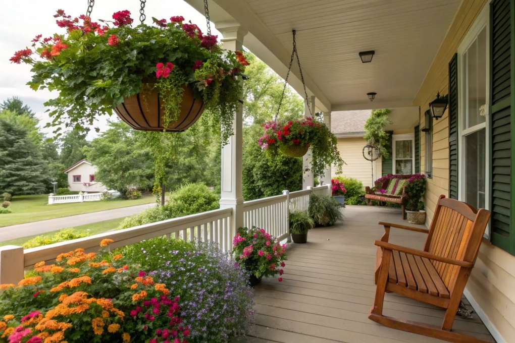 18+ Inspiring Hanging Basket Ideas for Your Front Porch