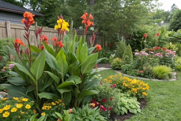 19+ Stunning Landscaping Ideas with Canna Lilies