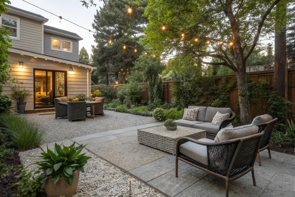 21+ Stylish Modern Pea Gravel Patio Ideas