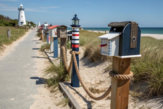 16+ Inspiring Nautical Mailbox Ideas