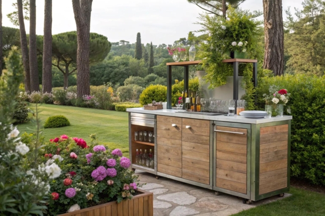 16+ Stylish Outdoor Bar with TV Ideas