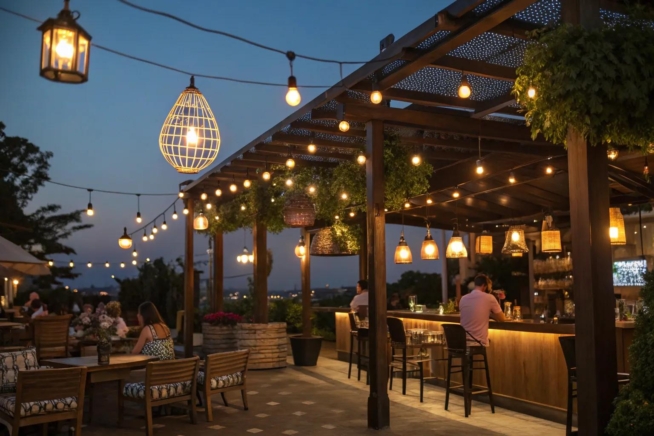 13+ Inspiring Outdoor Bar Light Ideas