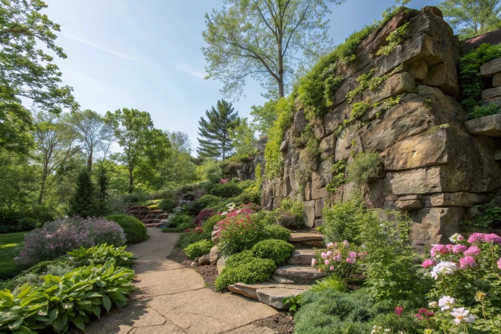 19+ Inspiring Slate Rock Landscaping Ideas