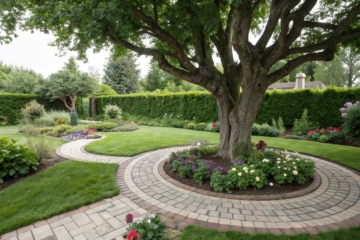 18+ Creative Pavers Around Tree Ideas