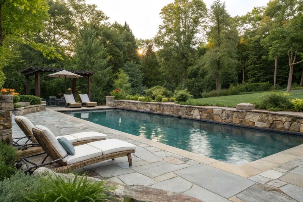 19+ Stylish Stone Around Pool Ideas