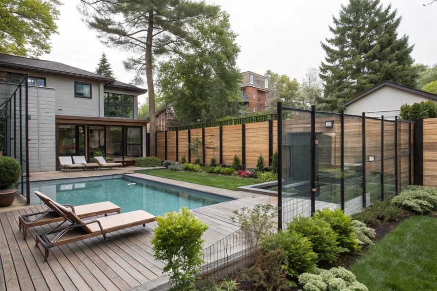 14+ Stylish Pool Fencing Options Ideas