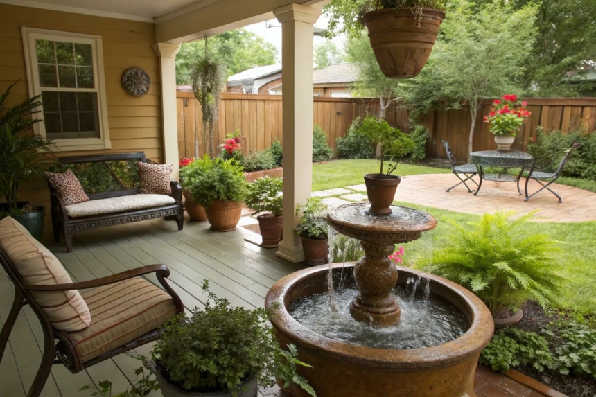 12+ Inspiring Modern Outdoor Water Wall Fountain Ideas