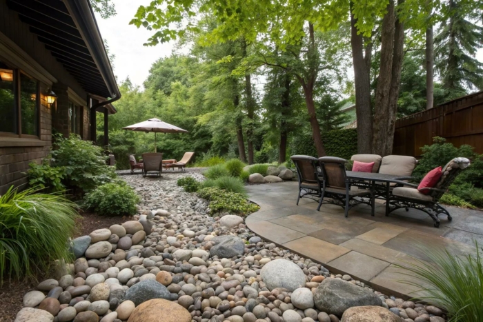 18+ Stunning River Rock Patio Ideas to Transform Your Space