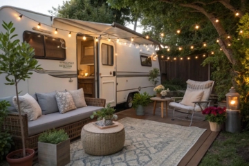 13+ Inspiring RV Outdoor Living Space Ideas